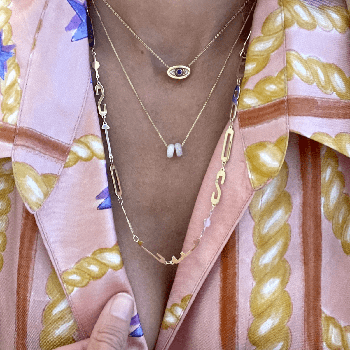 The Agape Lettera Necklace - Maria Christofilis® | Official Site ...