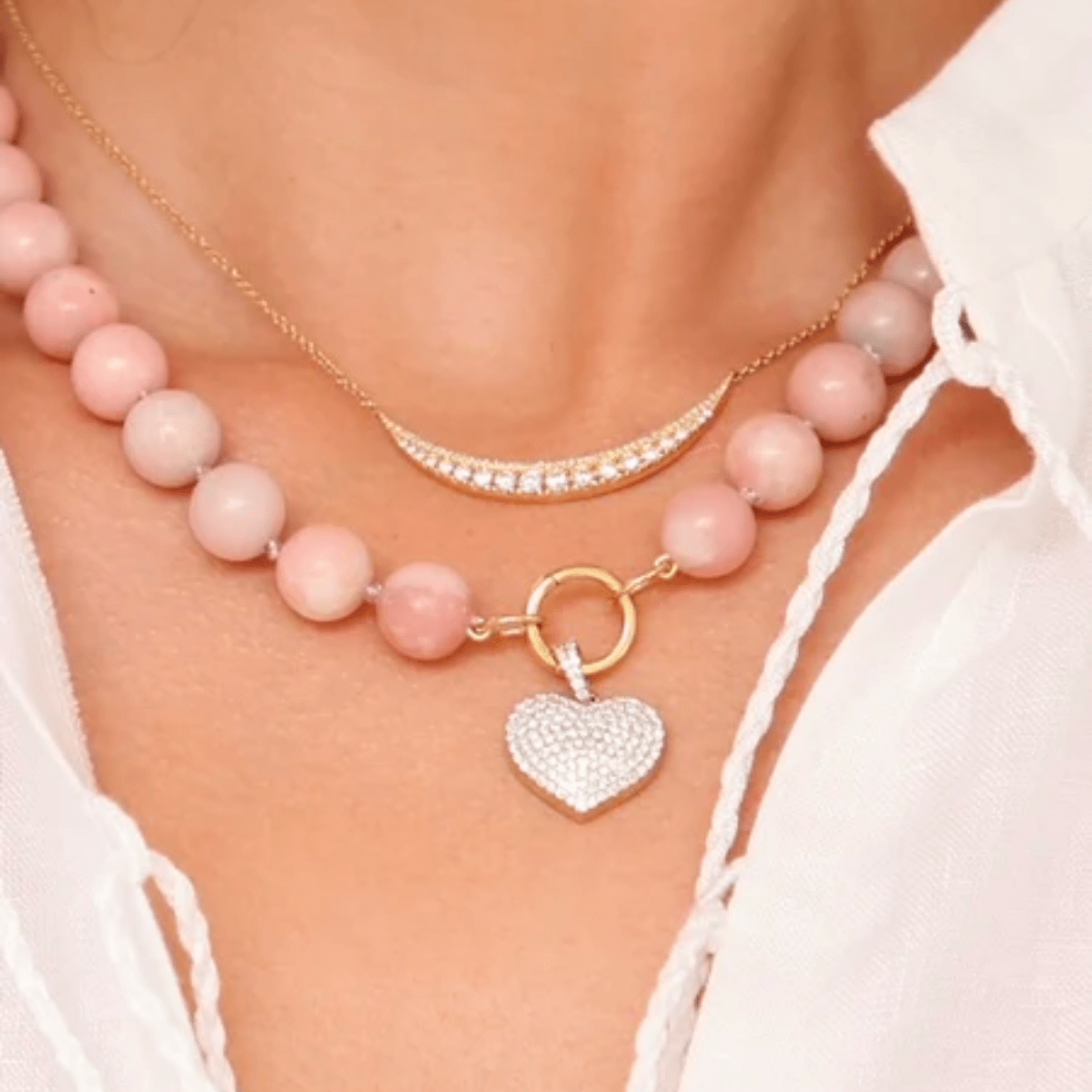 Diamond Puff Heart Charm – mariachristofilis